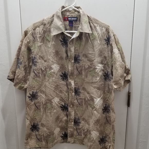 Reel Legends | Shirts | Reel Legends Palm Tree Design Mens Shirt Size L ...